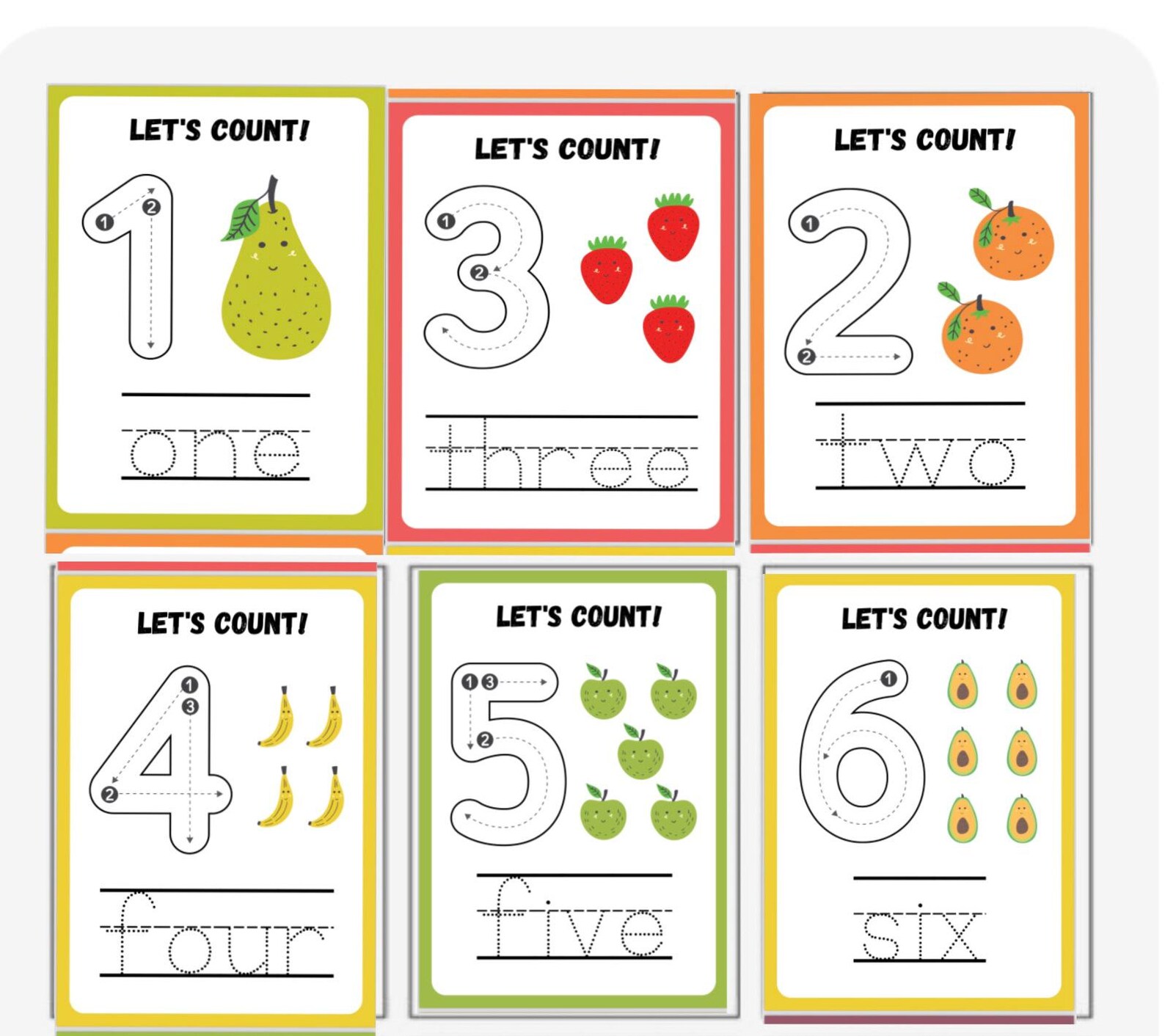 Learn to Count,number Flashcards 1-10, Numbers 1-10, Lerarn ...