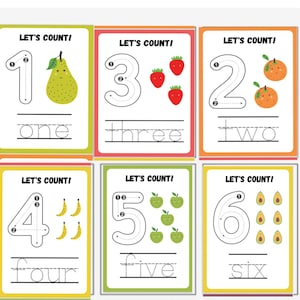 Learn to Count,number Flashcards 1-10, Numbers 1-10, Lerarn ...