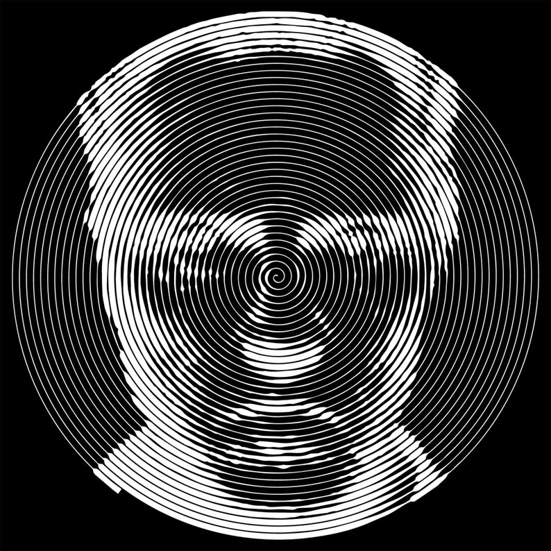 Christopher Walken Spiral Art: Vector Cut File (digital Download) - Etsy