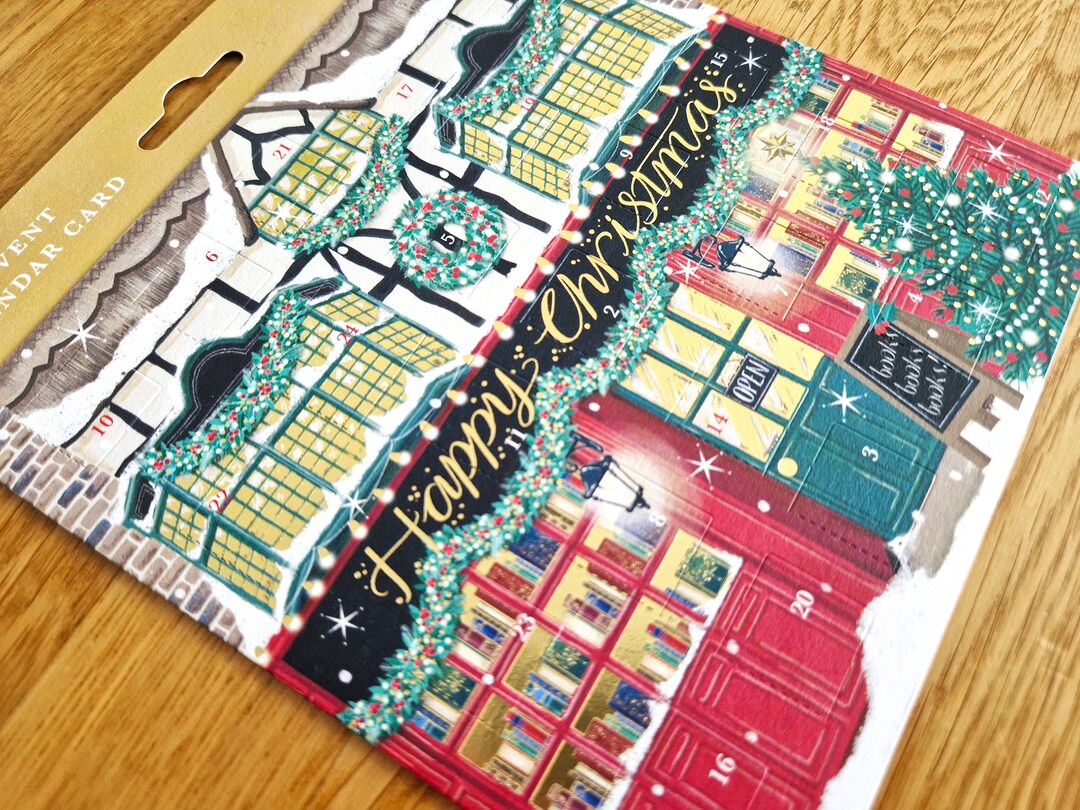 Advent Calendar Card houses - Etsy