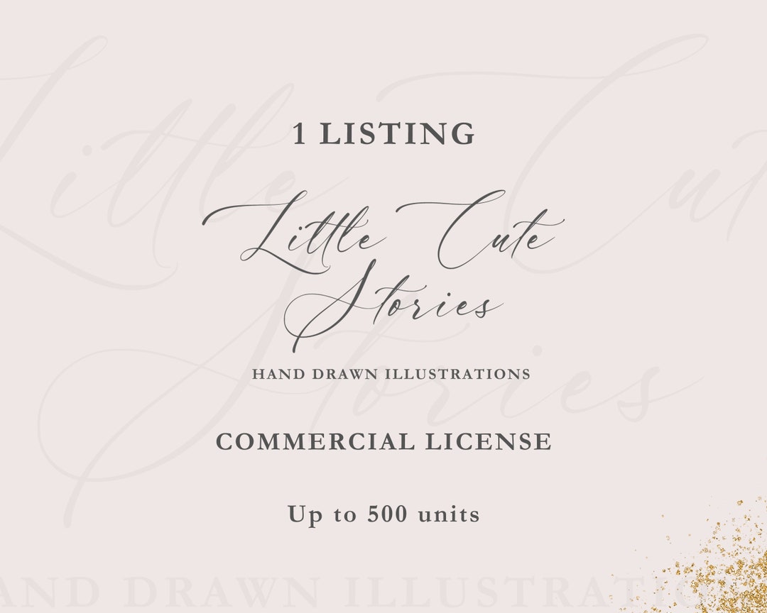 Extended License for Commercial Use | for 1 Digital Clipart Listing ...