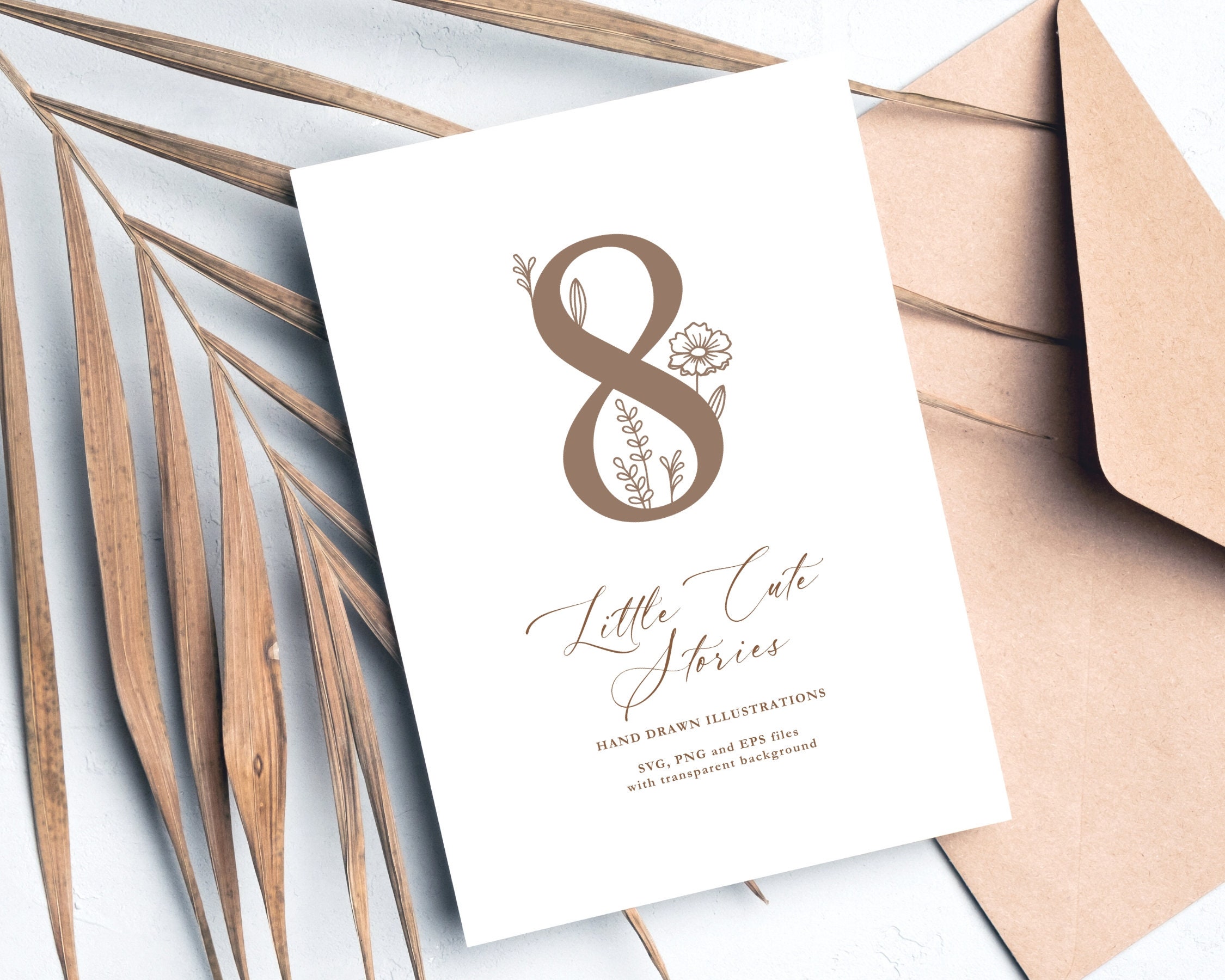Floral Numbers SVG, Botanical Numbers, Flowers Numbers PNG, Vector ...