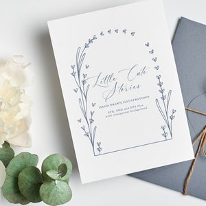 Lavender Arch | Botanical Hand Drawn Illustrations | Engraving Designs ...