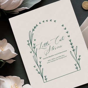 Lavender Arch | Botanical Hand Drawn Illustrations | Engraving Designs ...