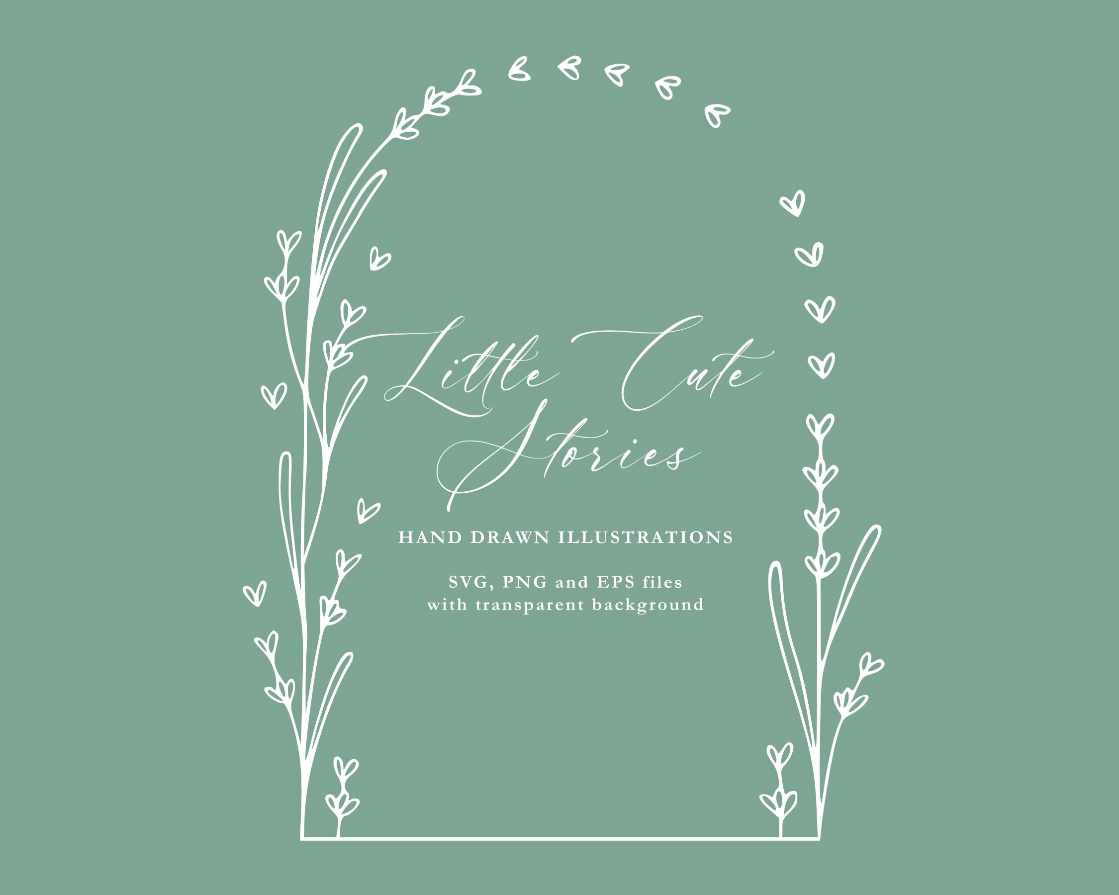 Lavender Arch | Botanical Hand Drawn Illustrations | Engraving Designs ...