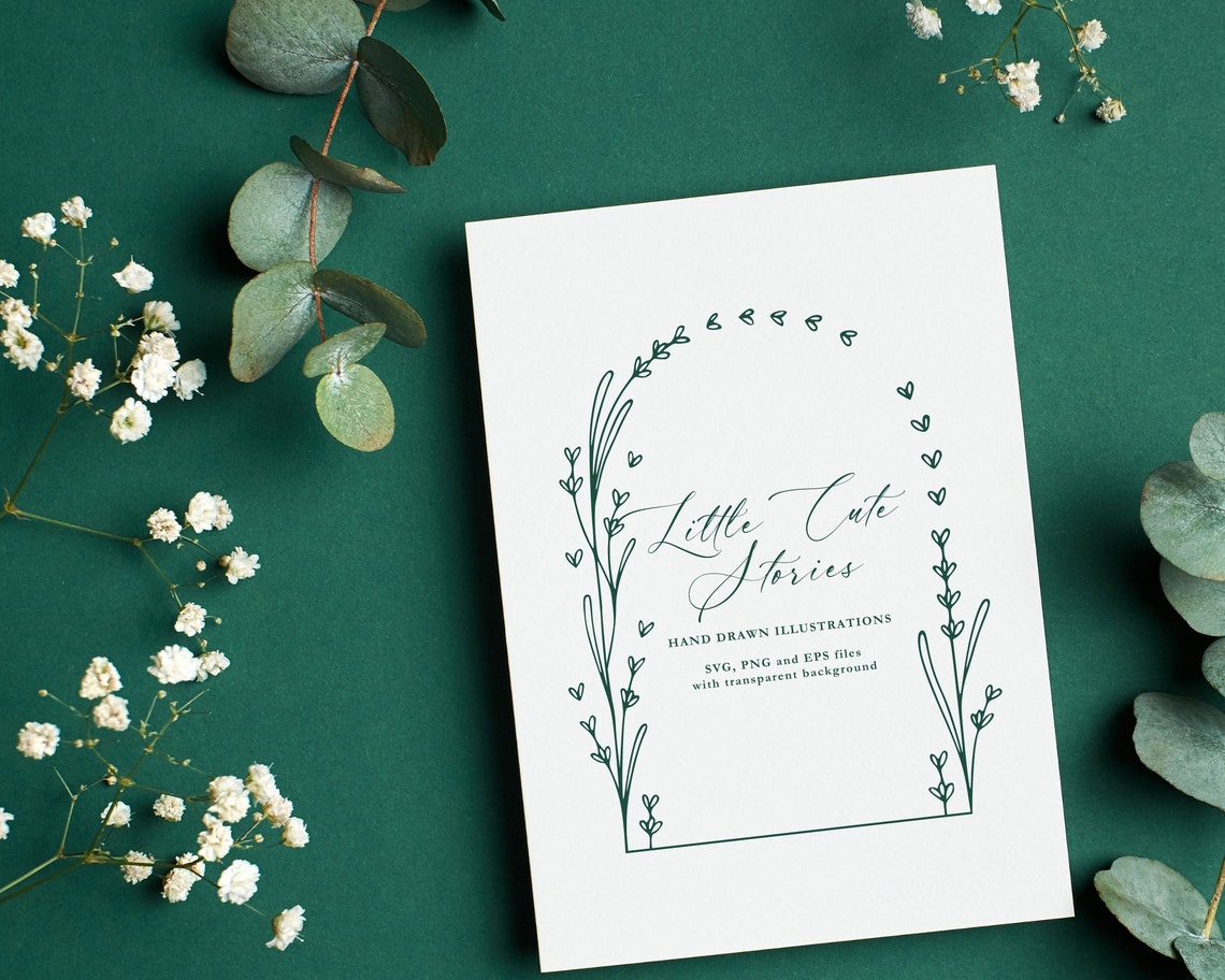 Lavender Arch | Botanical Hand Drawn Illustrations | Engraving Designs ...