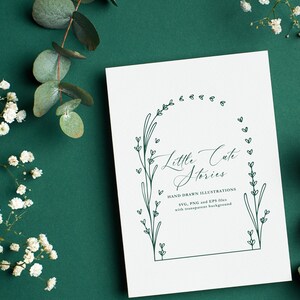 Lavender Arch | Botanical Hand Drawn Illustrations | Engraving Designs ...