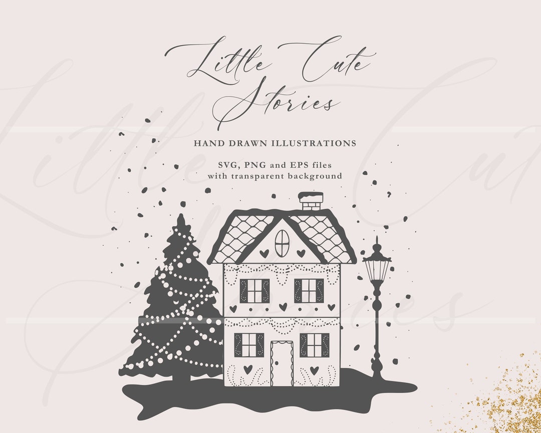 Christmas House | Christmas Village | Winter House | SVG PNG EPS ...
