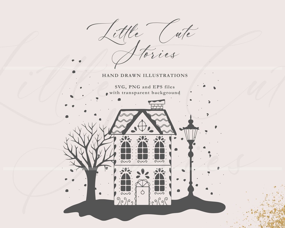 Christmas House | Christmas Village | Winter House | SVG PNG EPS ...