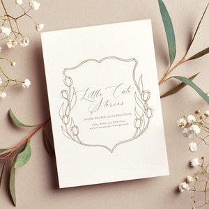 Shield Signs SVG Bundle, Floral Shield Signs PNG, Botanical Hand Drawn ...