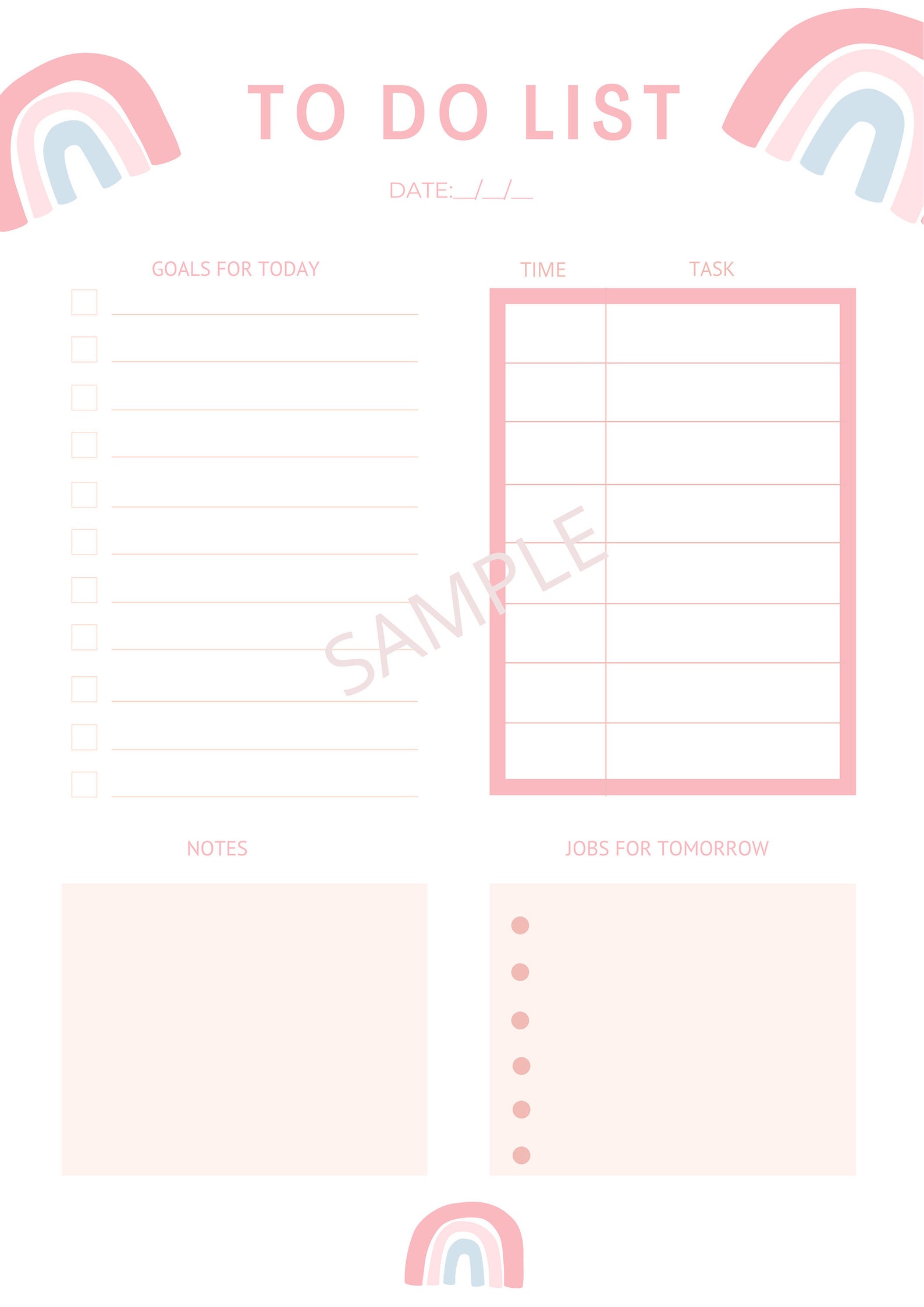 To Do List, Organization, Checklist, Daily Checklist, Aesthetic ...