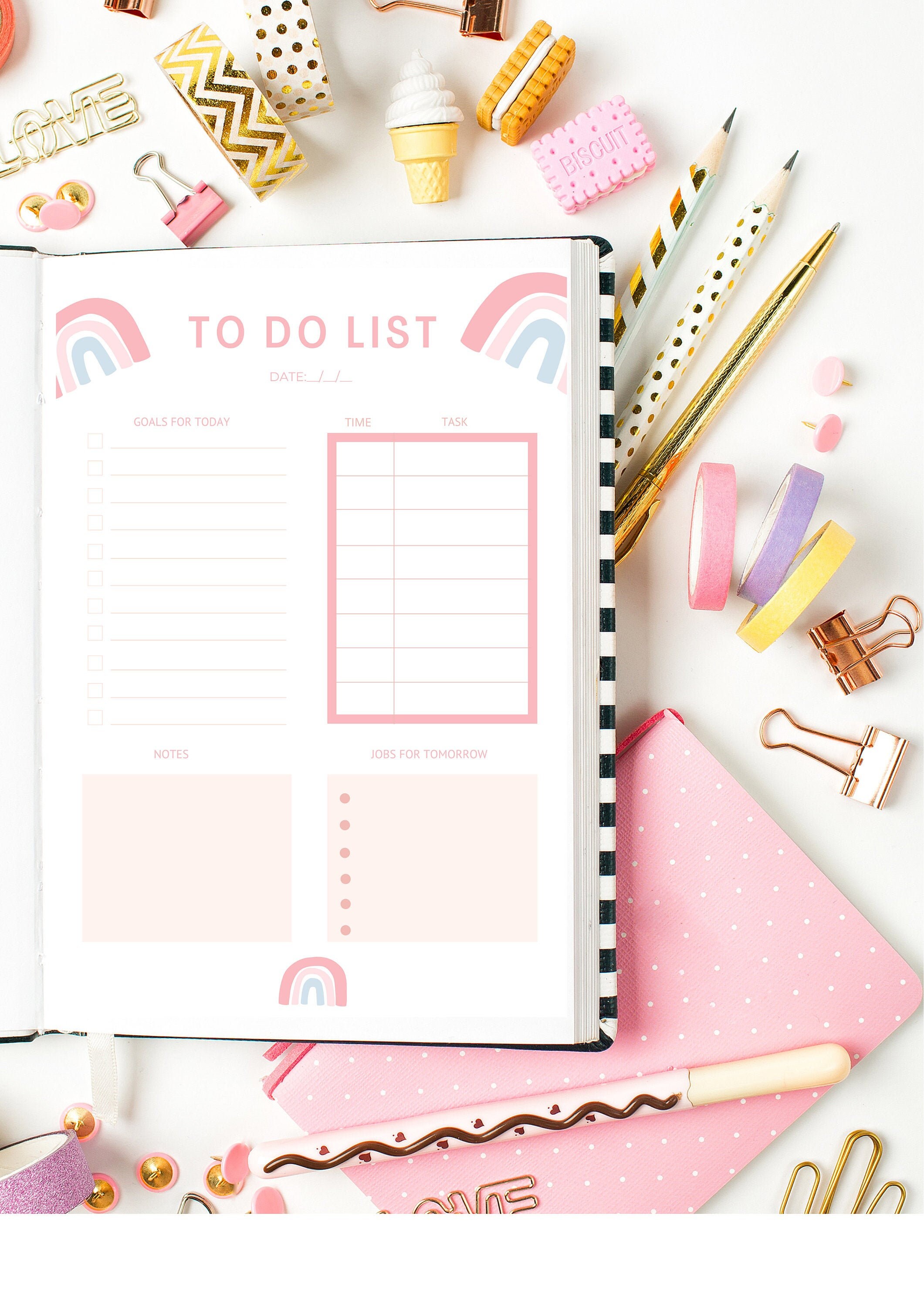 To Do List, Organization, Checklist, Daily Checklist, Aesthetic ...