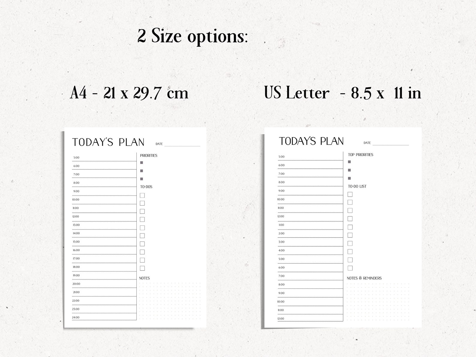 Minimalist Daily Planner: Time Blocking // Organizational Spread ...