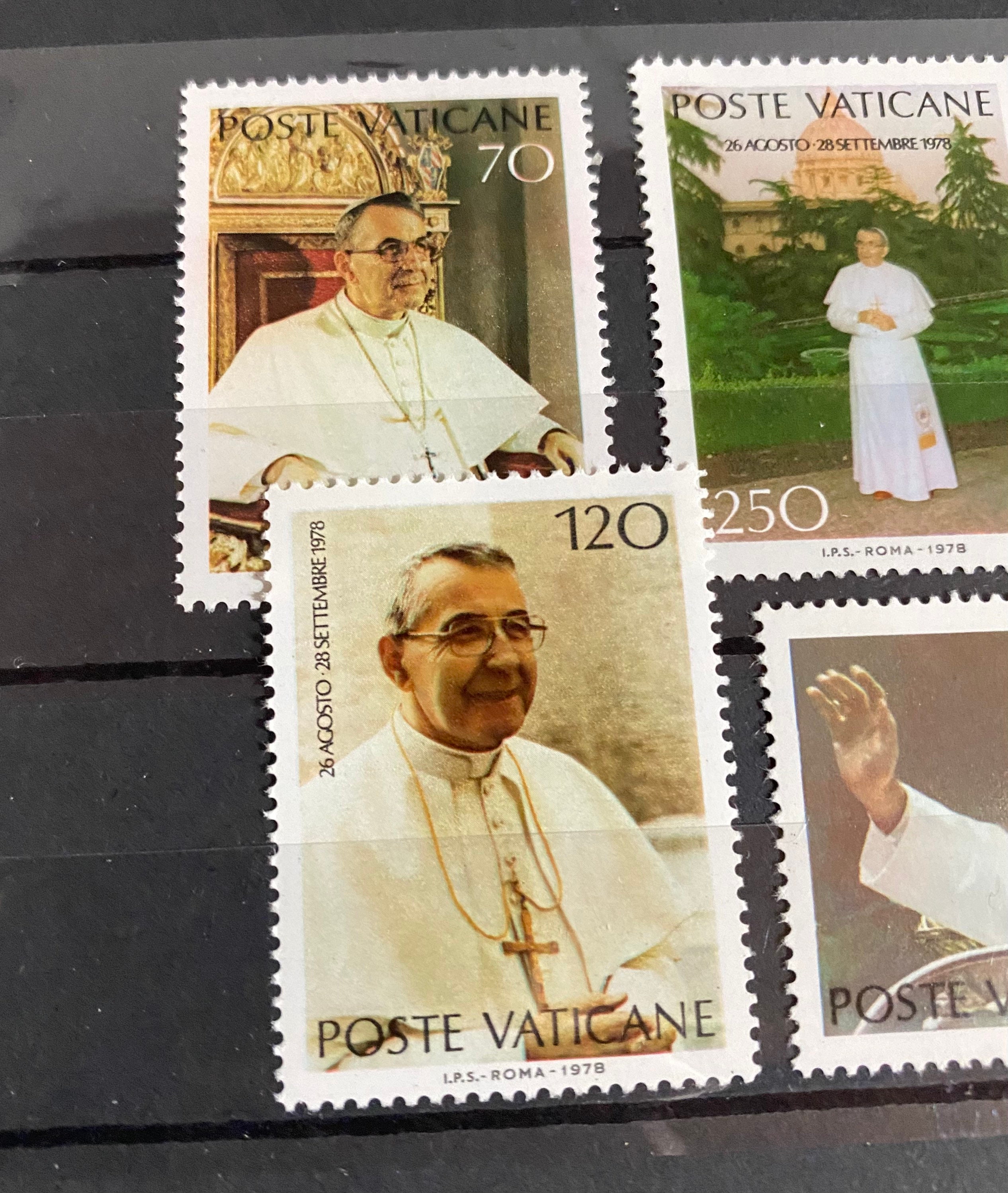 Vatican City 1978 Complete Postage Stamp Series Dedicated to Pope John ...