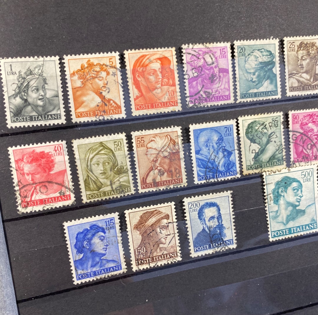 Iconic and Famous Postage Stamp Complete Series la Michelangiolesca ...