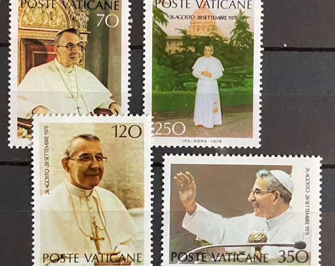 Vatican City - 1978 - Complete Postage Stamp Series Dedicated to Pope ...