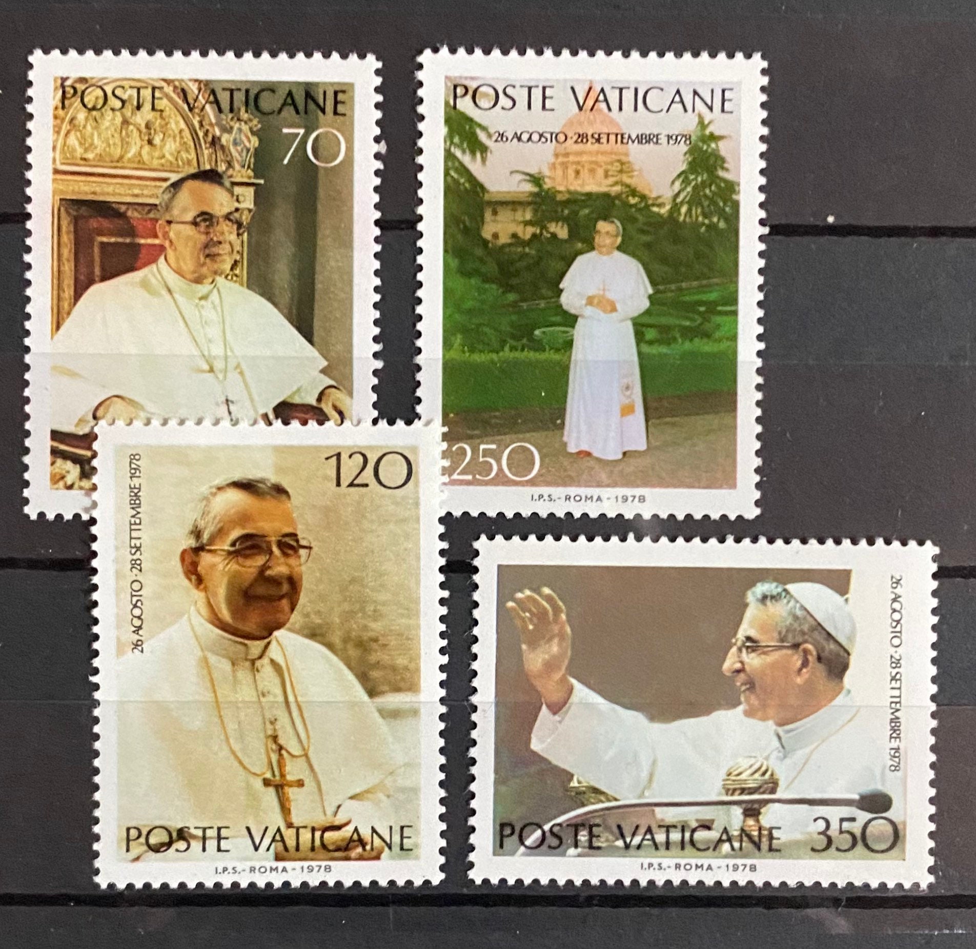 Vatican City 1978 Complete Postage Stamp Series Dedicated to Pope John ...