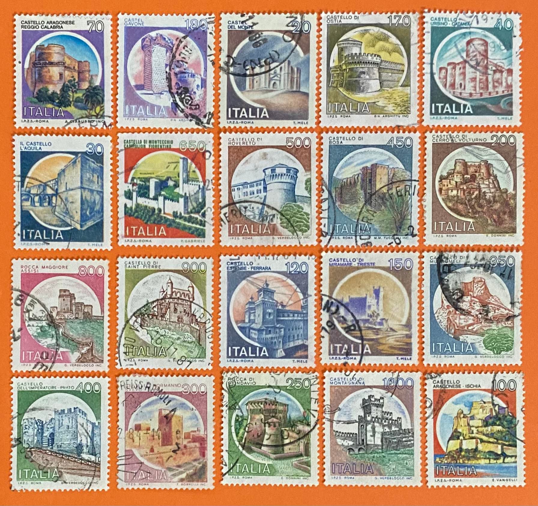 Italian Postage Stamps Precedent Countries (Italy) | National Postal