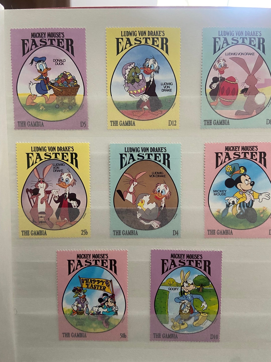 EASTER Theme Iconic Complete Disney Postage Stamp Series, Vintage ...