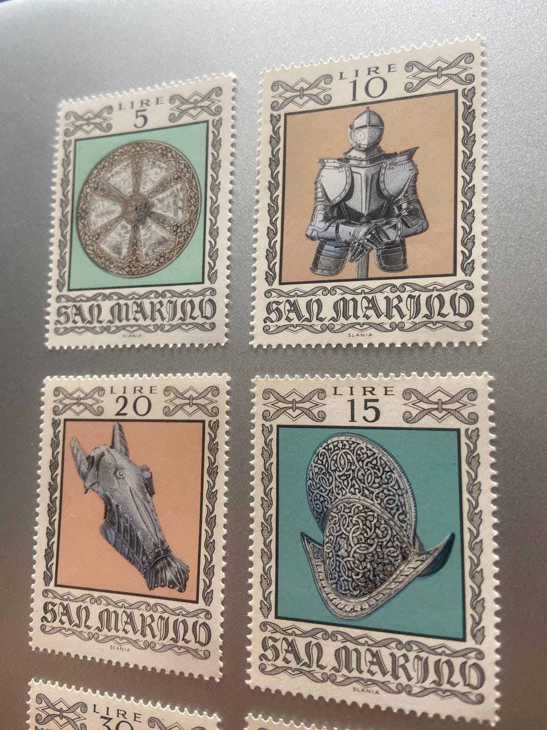 ANCIENT ARMOR and WEAPONS! Iconic Postage Stamps Complete Series From ...