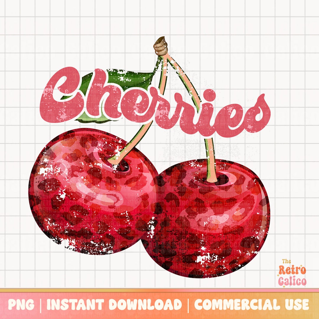 Retro Cherries Png, Retro Cherry Png, Retro 80s Style Png, Retro Style ...