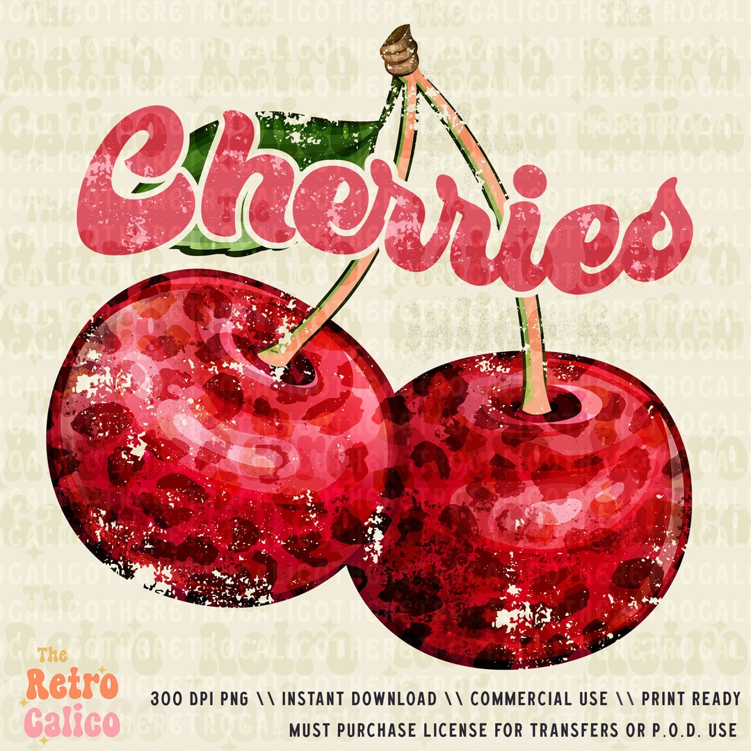 Retro Cherries Png, Retro Cherry Png, Retro 80s Style Png, Retro Style ...