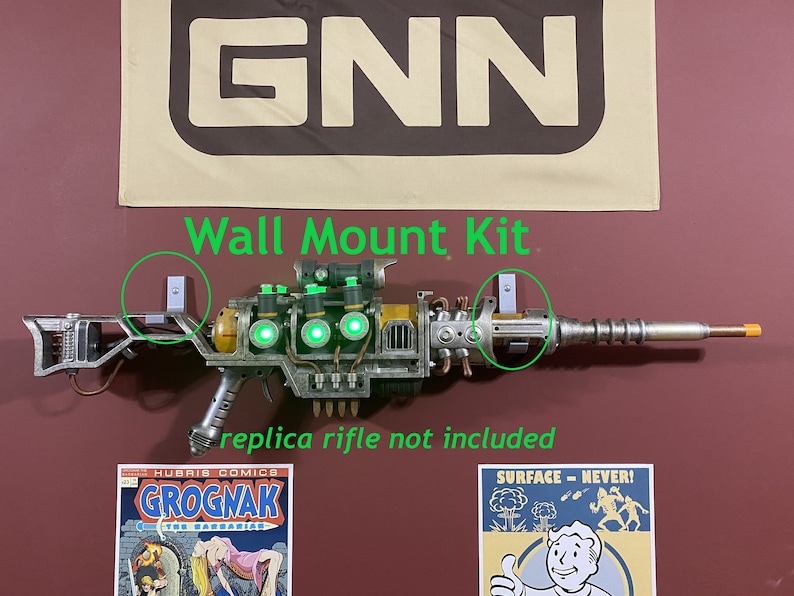 Fallout Plasma Rifle Wall Mount Kit - Etsy