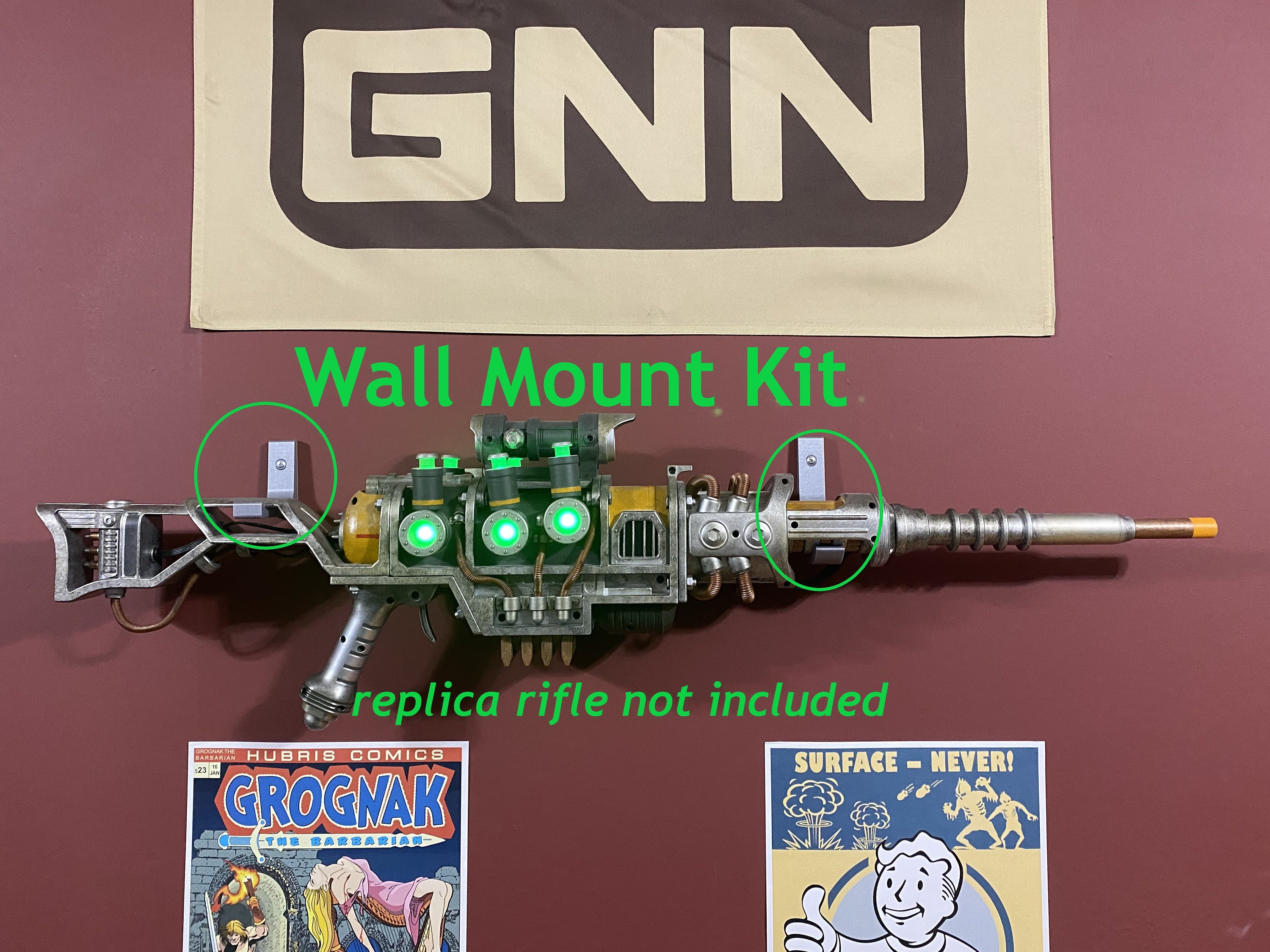 Fallout Plasma Rifle Wall Mount Kit - Etsy