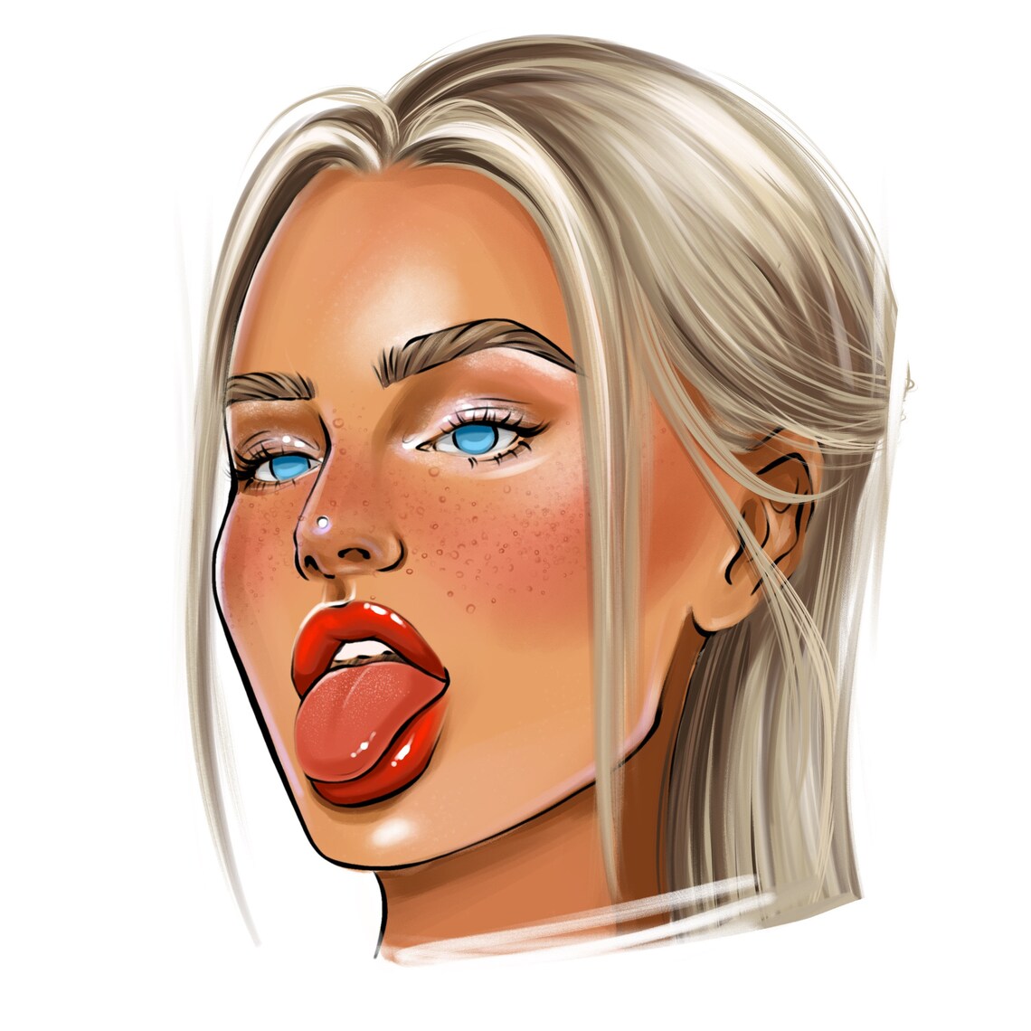 Procreate Portrait Brushes Procreate Face Stamp Brushes - Etsy