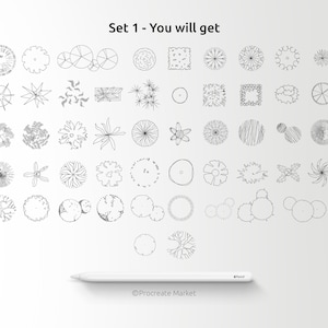250 Procreate Tree Brushes, Tree Stamp Set, Procreate Brush Pack ...