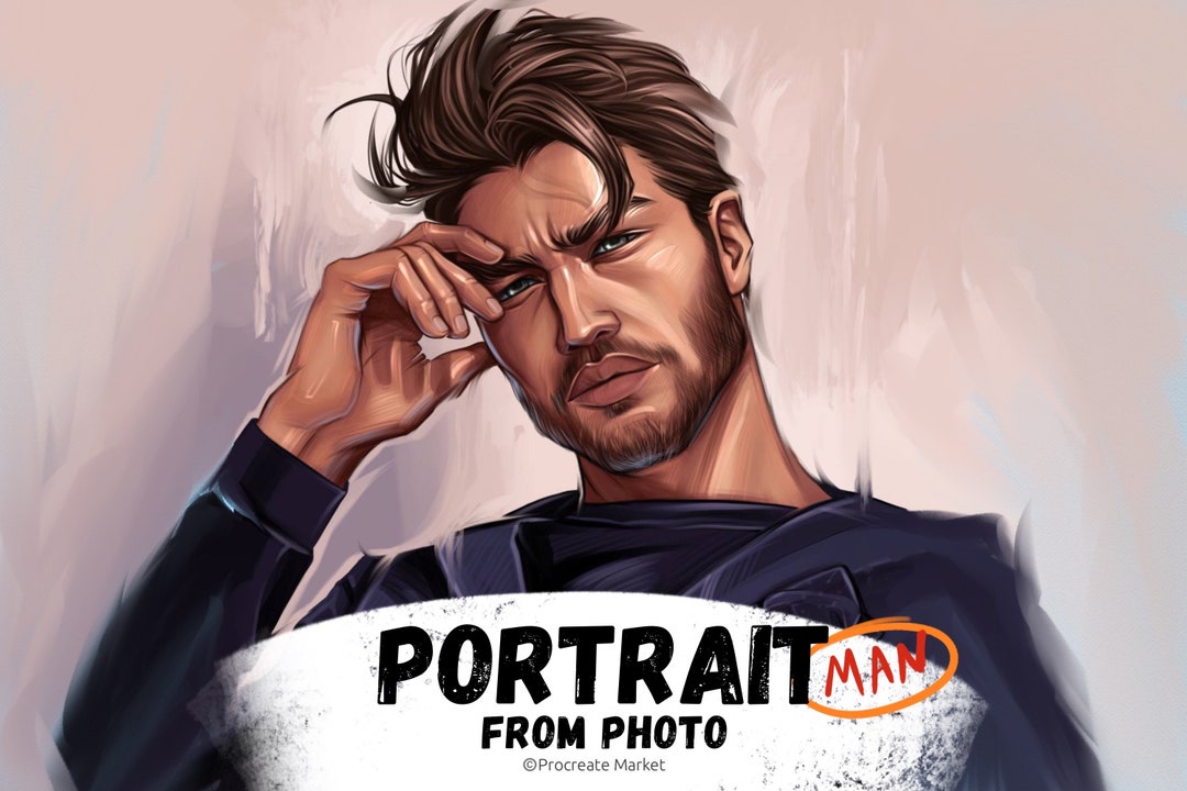 Custom Portrait, Male Portrait, Cartoon Portrait, Family Portrait ...