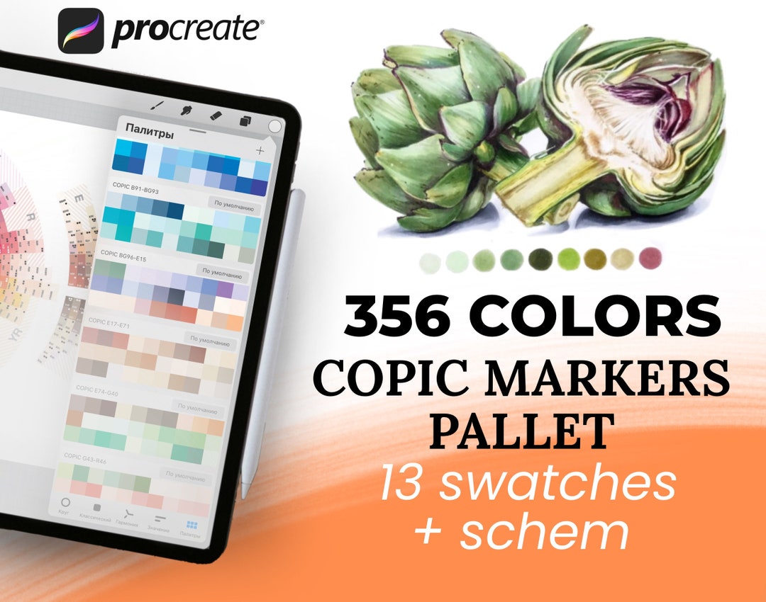 Copic Pallet for Procreate - Etsy