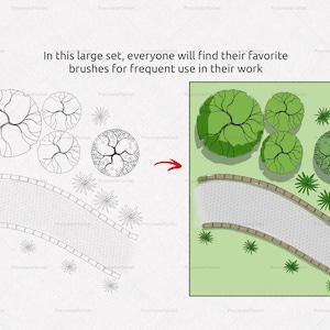 50 Procreate Tree Brushes, Tree Stamp Set, Procreate Brush Pack ...