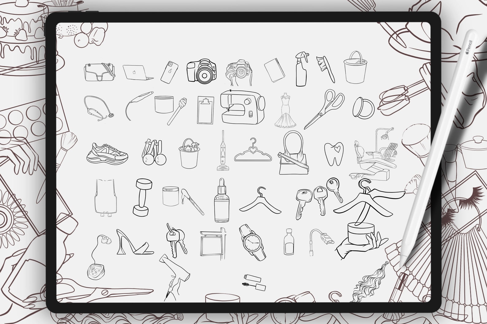 Procreate Brushes for Hands Logo Portrait Stamp Brushes for - Etsy