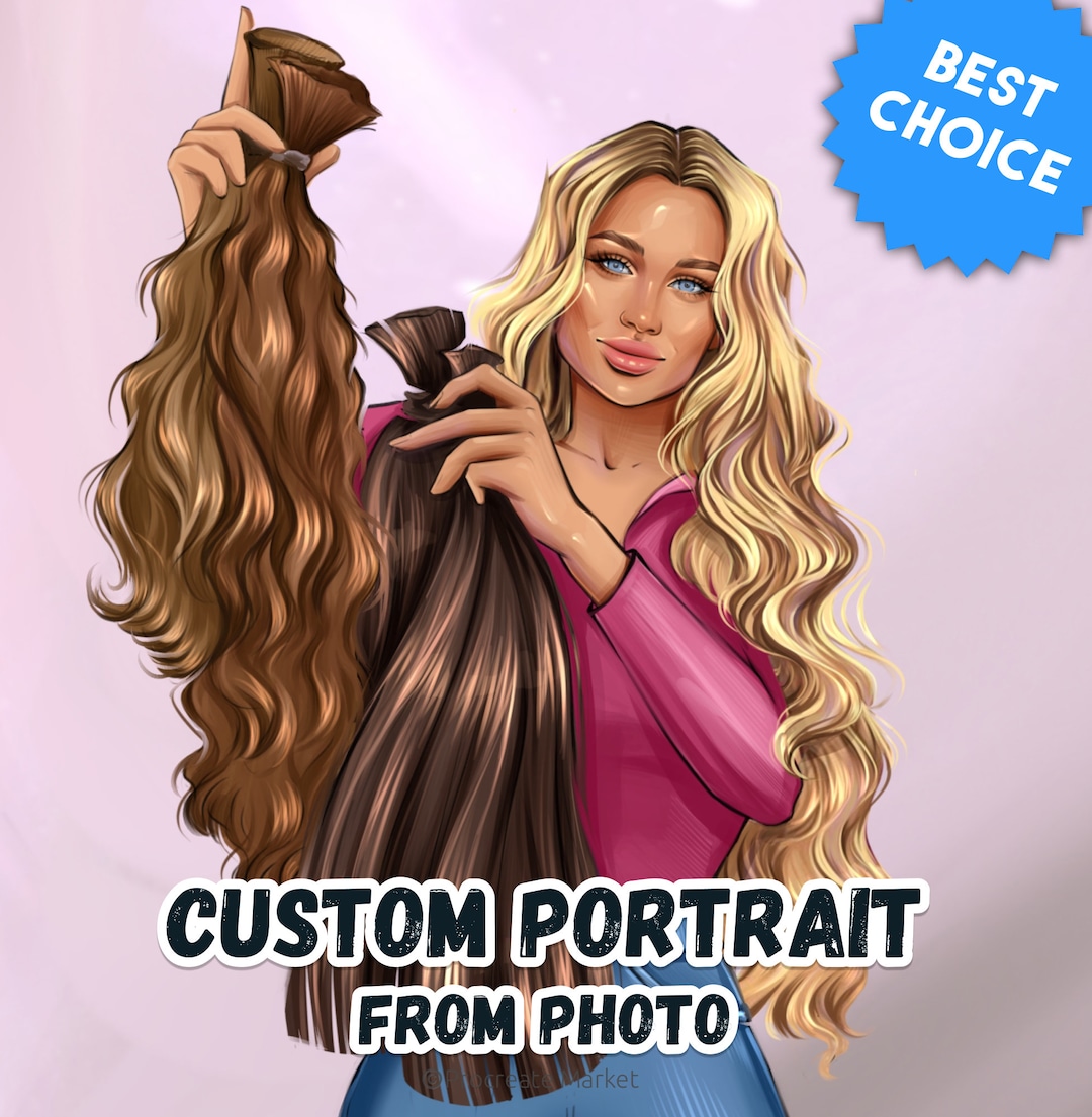 Braider Logo, Hairdresser Logo Portrait, Beauty Salon Logo, Hair Studio ...