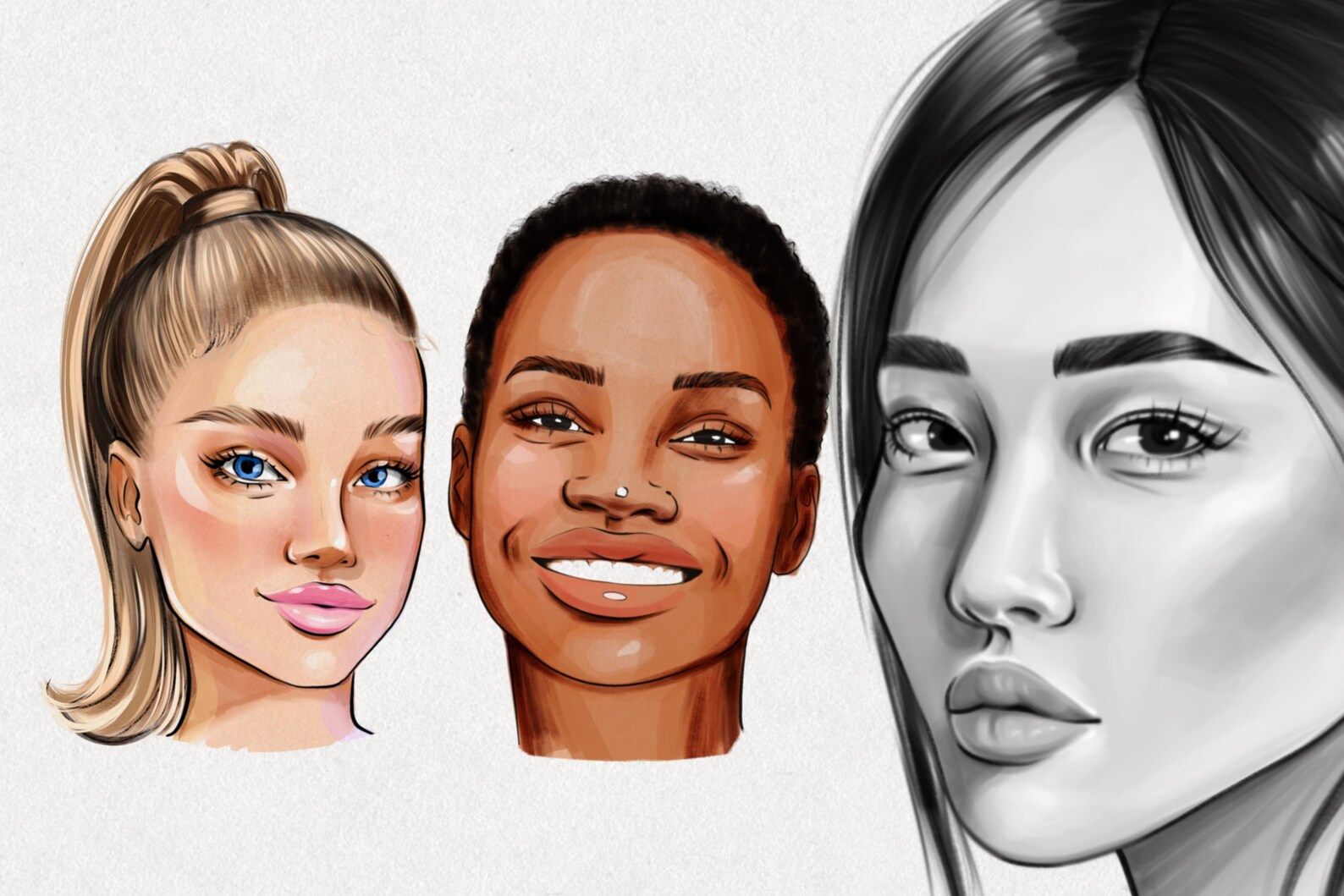 Procreate Portrait Guide Stamps Procreate Portrait Brushes - Etsy