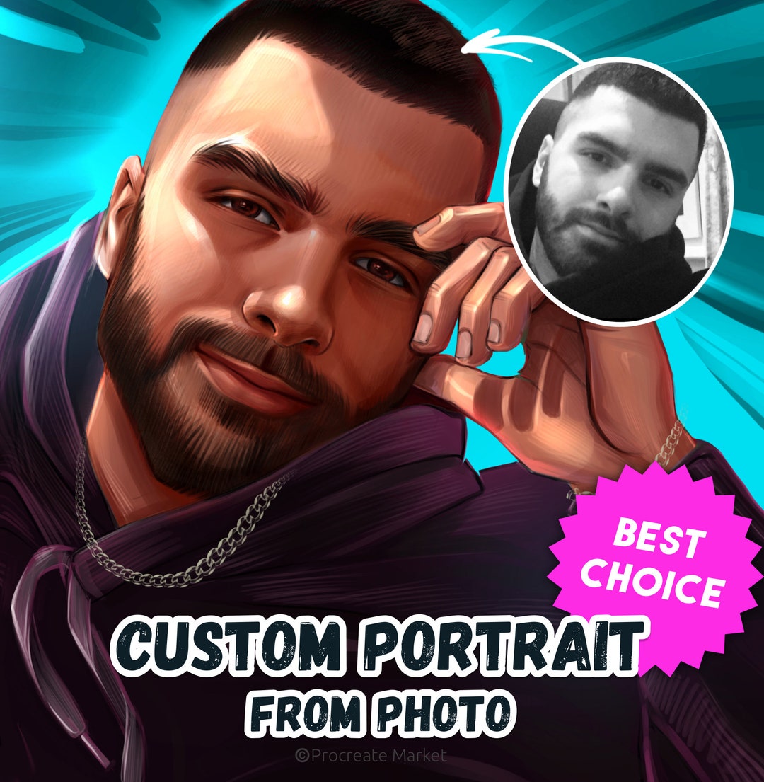 Custom Portrait, Male Portrait, Cartoon Portrait, Family Portrait ...