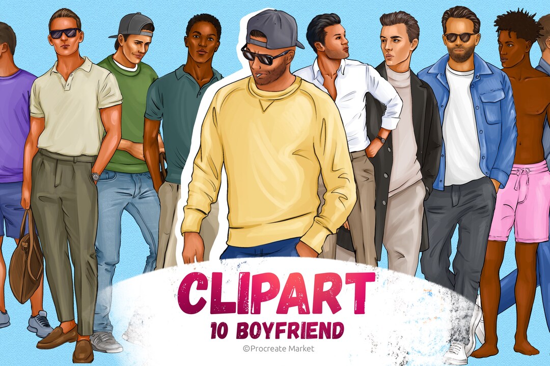 Male Body Procreate Stamps, Procreate Brushes, Body Stamp Procreate ...