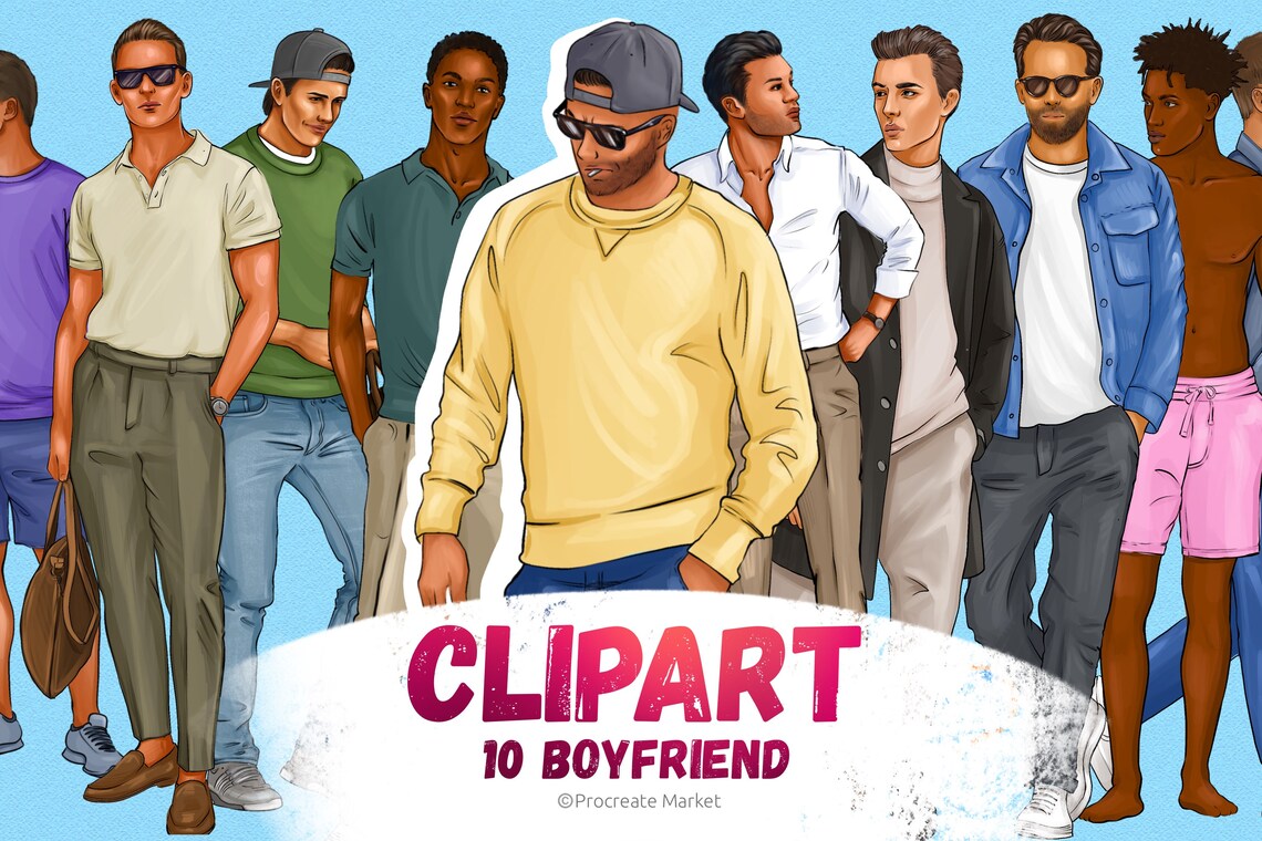 Male Body Procreate Stamps Procreate Brushes Body Stamp - Etsy