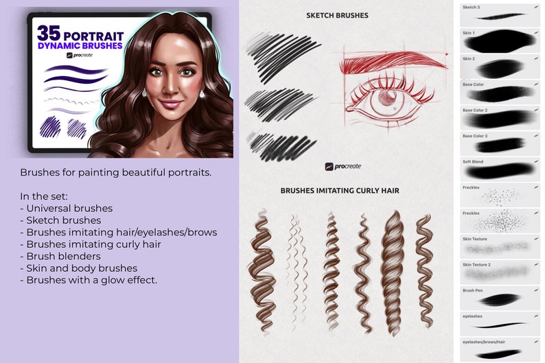 Procreate Logo Stamp Procreate Logo Portrait Procreate | Etsy