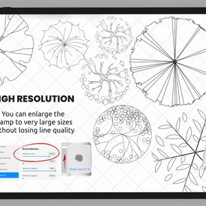 250 Procreate Tree Brushes, Tree Stamp Set, Procreate Brush Pack ...