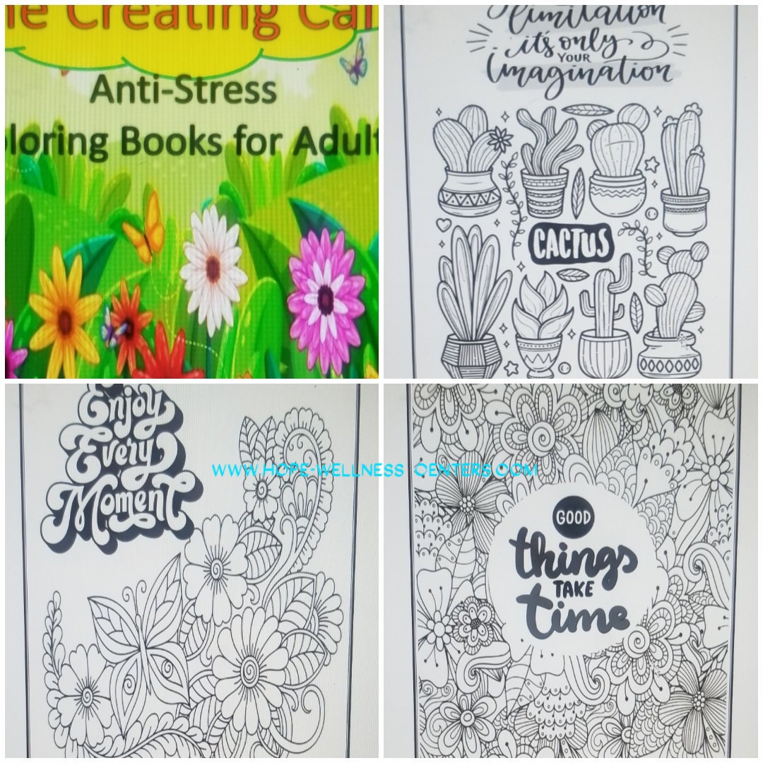 10 Color and Chill Coloring Pages - Etsy