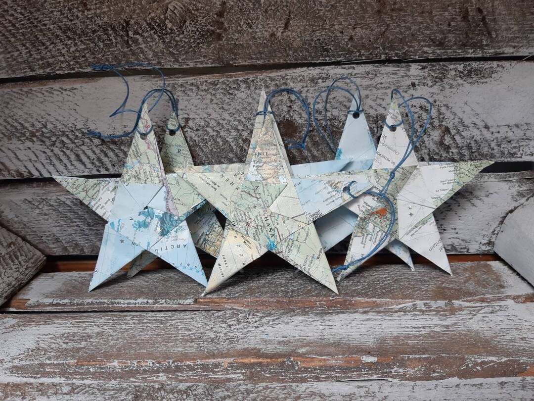 Origami Barn Star Decorations - Etsy UK
