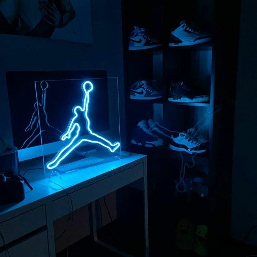 Jordan LED Neon Sign Air Jordan neon sign Michael Jordan | Etsy