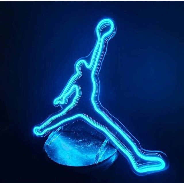 Jordan LED Neon Sign Air Jordan neon sign Michael Jordan | Etsy