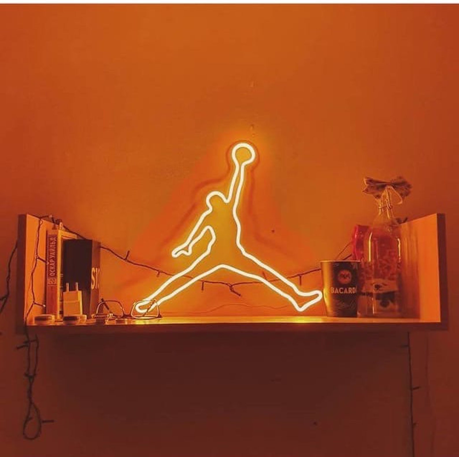 Jordan LED Neon Sign Air Jordan neon sign Michael Jordan | Etsy