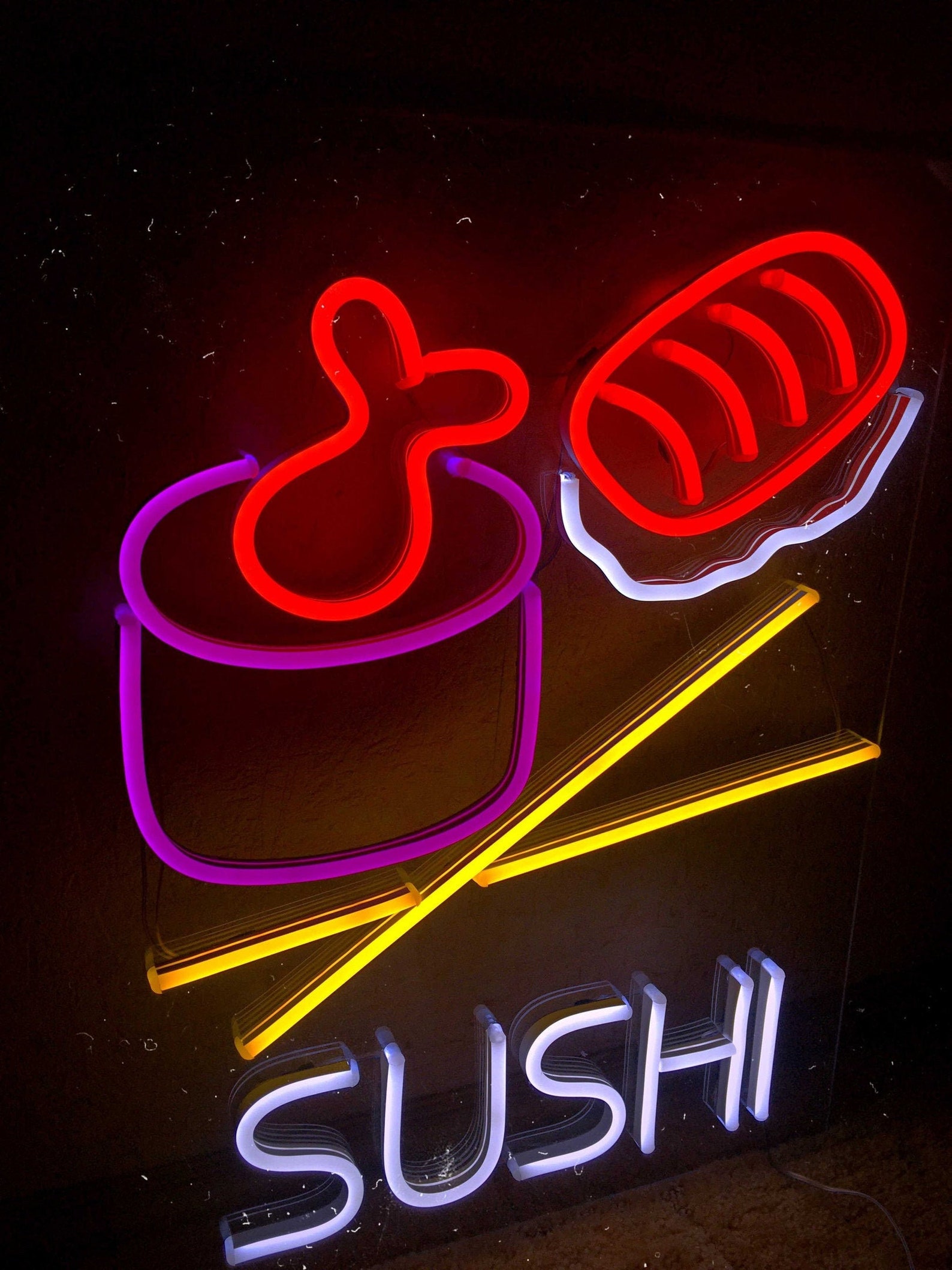 Sushi neon sign food neon signLED Neon Sign Wall Decor | Etsy