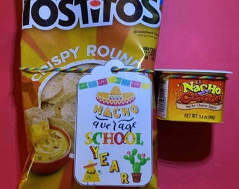 Nacho Average Teacher Printable Tags - Etsy