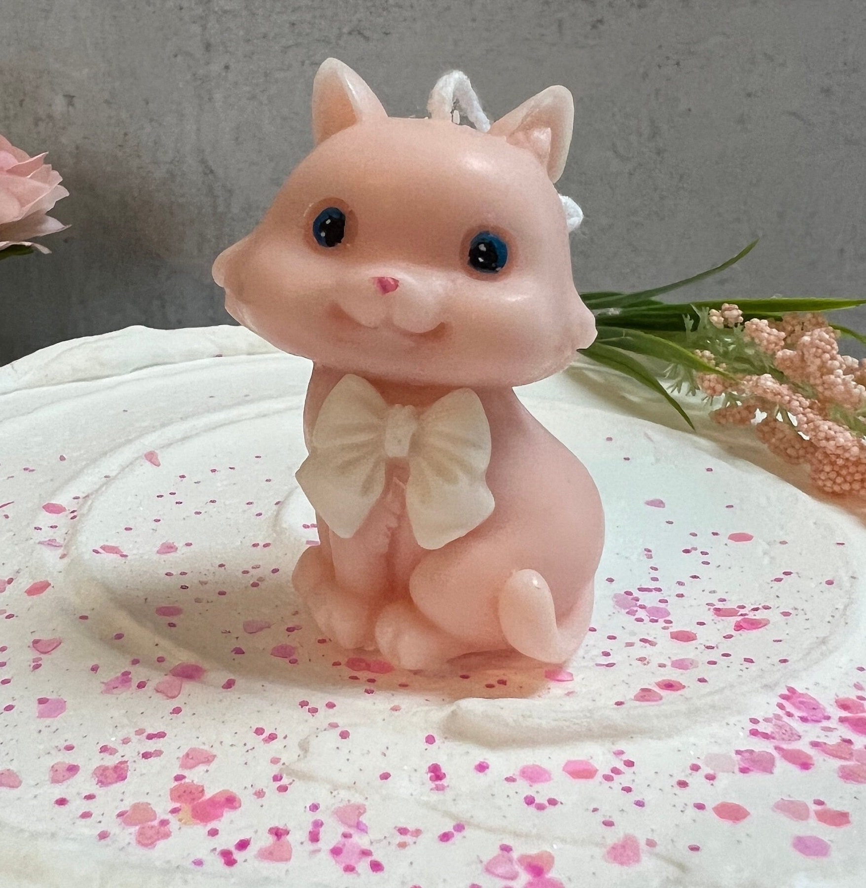 Kitten Party Candle Cat Shaped Candles Kitten Cake Candles - Etsy