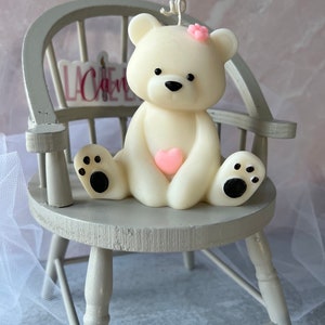 Teddy Bear Candle, Bear Shaped Candle, Sculpted Candle, Nursery Decor ...